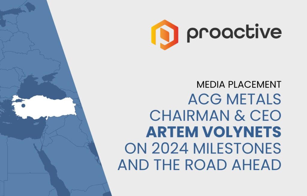 Artem Volynets Presents ACG Metals at the Tribeca Future Facing Commodities Conference - ACG ...