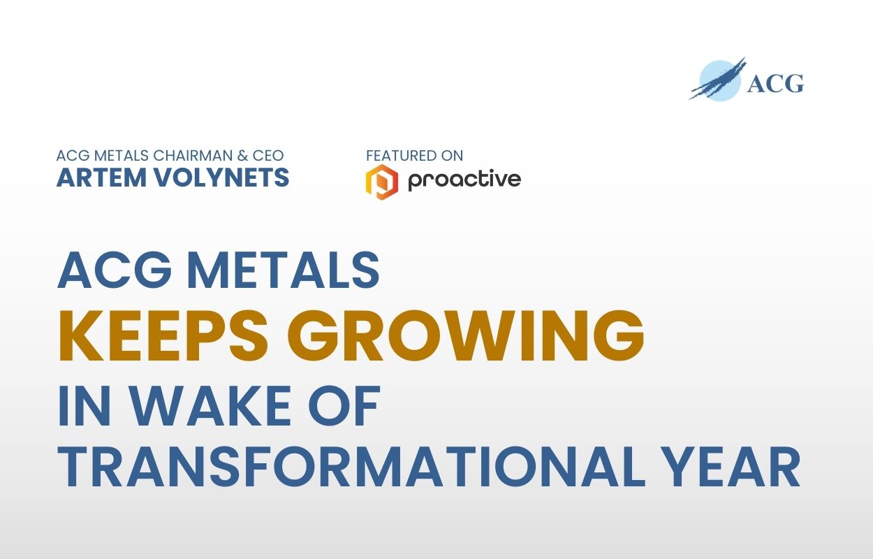 Proactive: ACG Metals Reports Strong First Half Results and Progress on ...